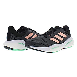 adidas Women's Solarglide 5 Grey Six/Light Flash Orange/Pulse Mint 6 B