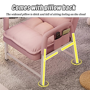 WFCCDM Relax Armchair Rocking Chairs Reclining Chair Lounge Seating Sofa Chair Occasional Side Chairs, Adjustable Footrest & Backrest, for Living Room Bedroom 50 * 51 * 102cm Blue