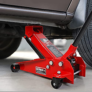 Jack Boss Floor Jack 3 Ton Capacity Fast Lift Service Jack Steel Heavy Duty Hydraulic Car Jack