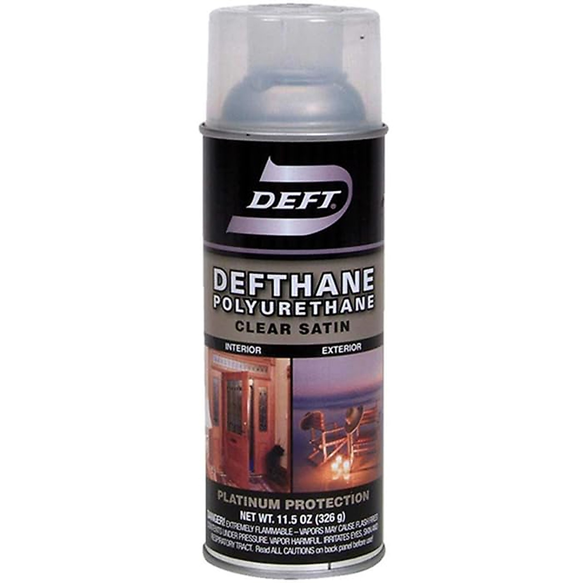 Deft Defthane Interior Exterior Clear Polyurethane Satin Spray, 11.5-Ounce Aerosol