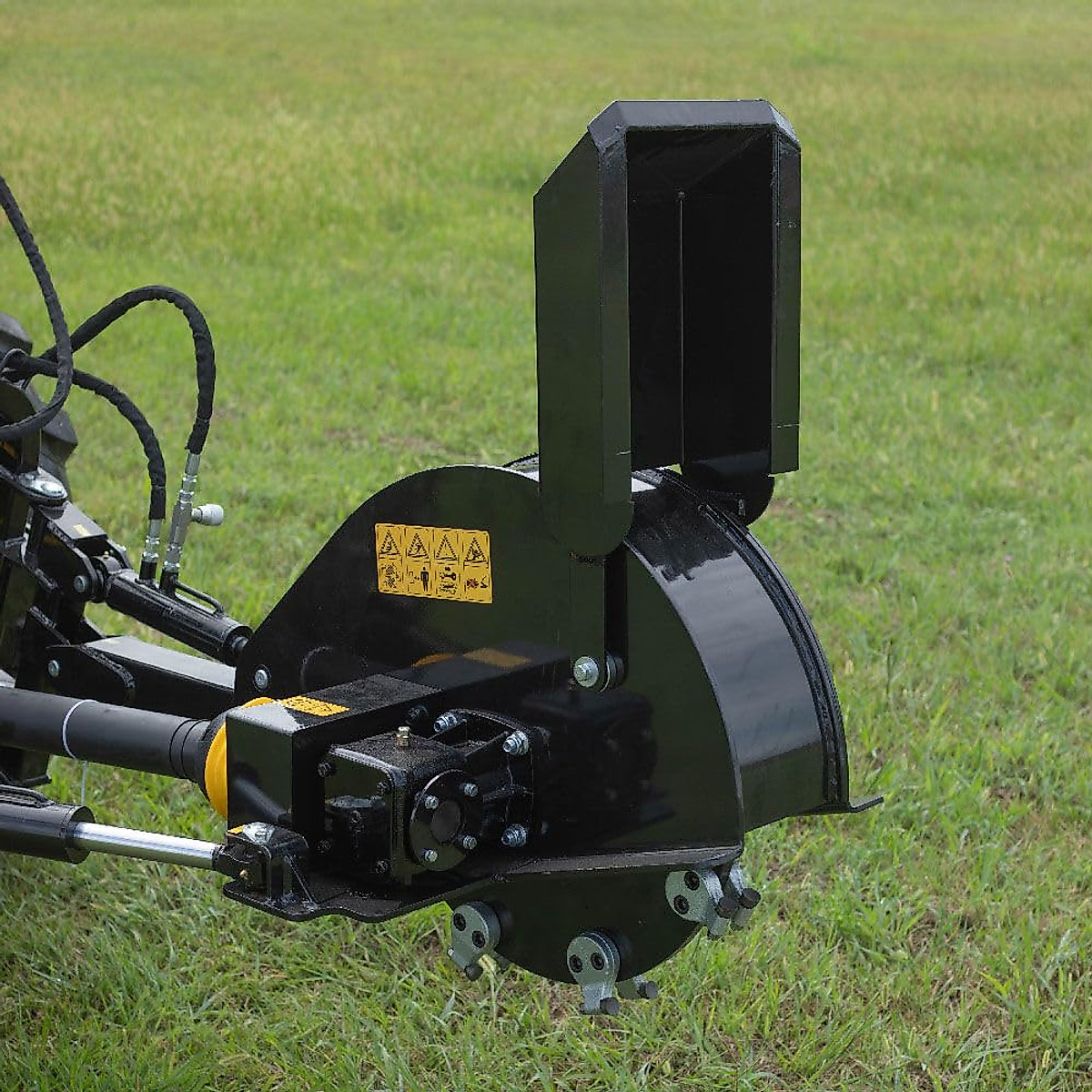 Titan Attachments 3 Point Pro Series PTO-Driven Stump Grinder, Stump Grinder Machine for Cat 1 and 2 Tractors with 20-60 HP, Carbide Steel Teeth, 950 RPM, Tree Stump Grinder