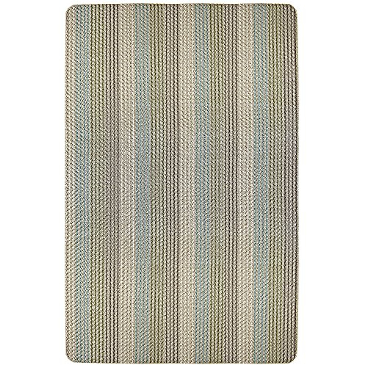 iCustomRug Multi Colored Loop Pile Berber Carpet Non Skid Utility Rug 4ft0in x 6ft0in (4' x 6') Sand Beige