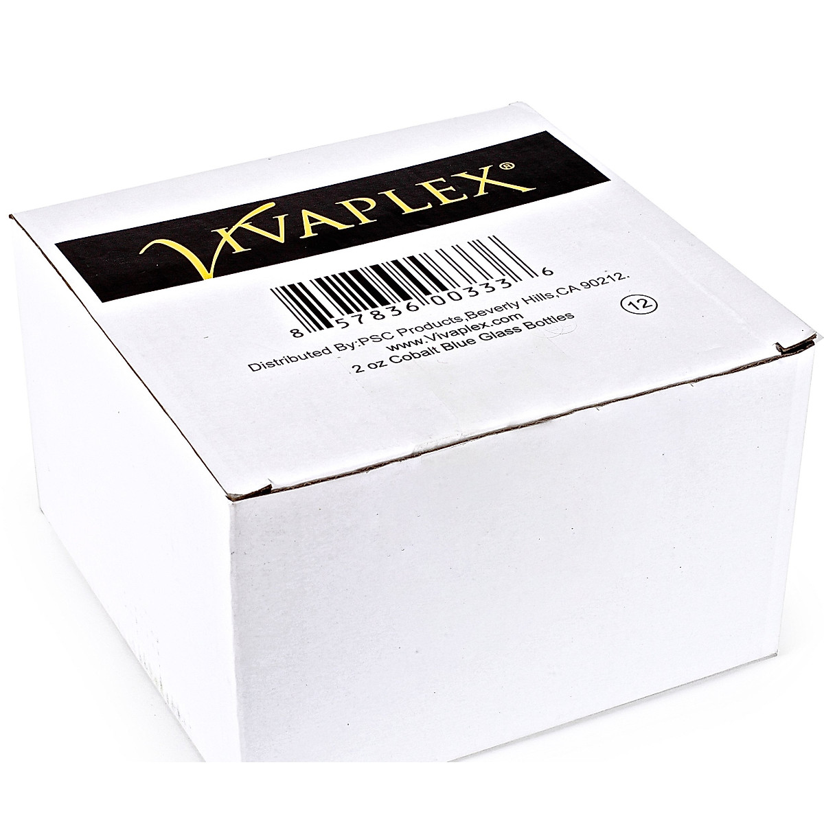 Vivaplex 12, Cobalt Blue, 2 oz, Glass Bottles, with Glass Eye Droppers