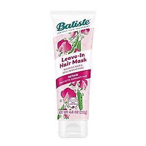 Batiste Heat Protectant For Hair & Leave In Conditioner Hair Mask, Smooth Formula, Hair Conditioner for Dry or Wet Hair, Infused with vitamin E for Enhancing Haircare, 4.3oz.