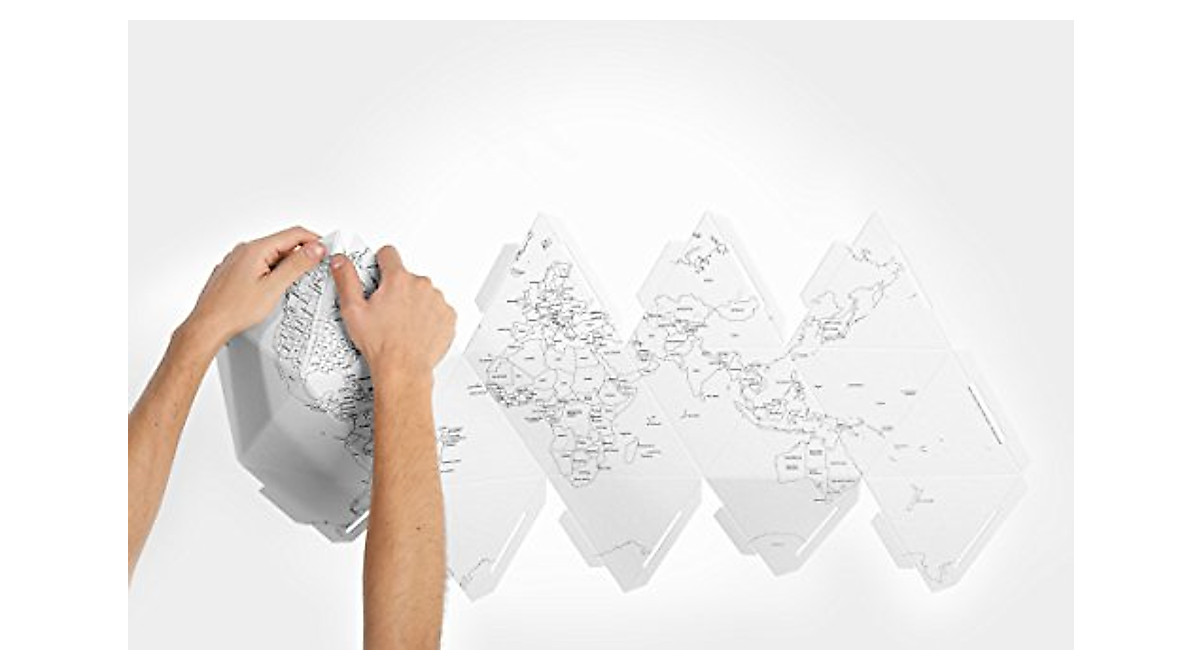 Here by Me Foldable Globe - Personal Travel Map & Decor