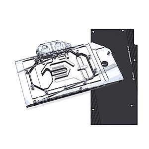 Bykski GPU Waterblock, for ASUS TUF RTX 3070 Ti 8G Gaming, GPU Water Cooler with Metal Backplate (5V 3PIN A-RGB LED)