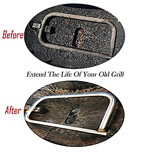 SUONA 41862 20.5 Inch 304SS Grill Burner Tube with Screw for Weber Q200, Q220, Q2000, Q2200 Grill Parts for Weber Q Series 396000 396001 396002 566002 53060001 54060001 60041 1-Pack BR-41