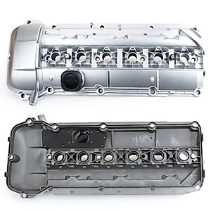 MITZONE Upgrade Aluminum Valve Cover kit Compatible with 2002-2006 BMW X5 X3 530i 525i 325i 325ci 325xi 330i 330xi 330Ci z4 Replace 11127512839