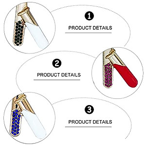VALICLUD Enamel Pin Enamel Pin 4Pcs Science Brooch Lab Brooch Test Tube Lapel Pin Chemistry Experiment Brooch Coat Gift for Doctors Chemist- Chemistry Laboratory Badge
