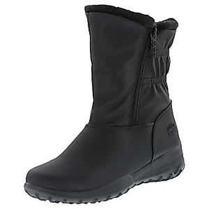 totes Women's Rikki Snow Boot, Black, 10 Wide