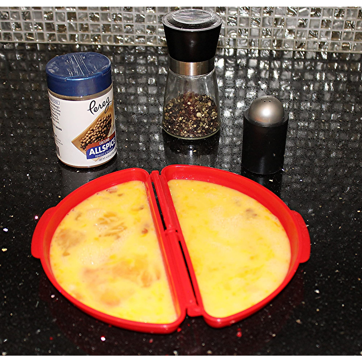 Dependable Industries inc. Essentials Microwaveable Microwave Omelet Pan and 2 Cavity Egg Poacher Set BPA Free Plastic Quick Egg Maker