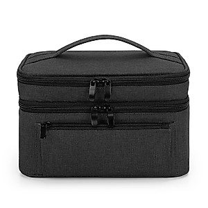 BAFASO Breast Pump Bag (Compatible with Medela Pump in Style) with a Waterproof Pump Parts Pad, Carrying Case for Medela Pump in Style and Extra Parts (Patent Pending), Black