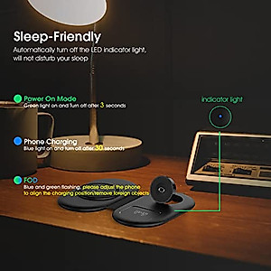 Folding Wireless Charger, Fast Charging Station for Travel, Magnetic Wireless Charging Pad for iPhone 14/13/12/Pro/Max/SE/11/X/XR/8, Compatible with Apple Watch 8/Ultra/7/6/5/SE/4/3/2, AirPods 3/Pro/2