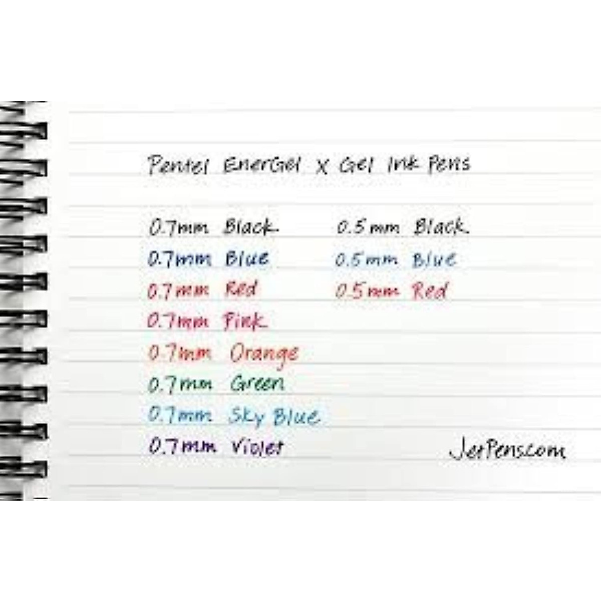 Pentel Energel X Rubber Grip & Click Retractable Fine Line, Needle Tip -BLN-105- Cost Performance Model -0.5mm-blue Ink-value Se