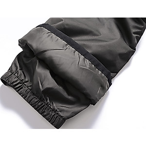 Lelaki Womens Snow Bibs Ski Waterproof Windproof Insulated Overalls Snowboard Pants Winter,HXK7556-Grey-L