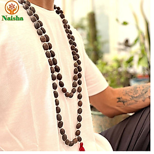 NAISHA Original Kamal Gatta Mala (Lotus Seeds) Prayer Rosary Japamala Lakshmi Puja Mala Hindu Meditation