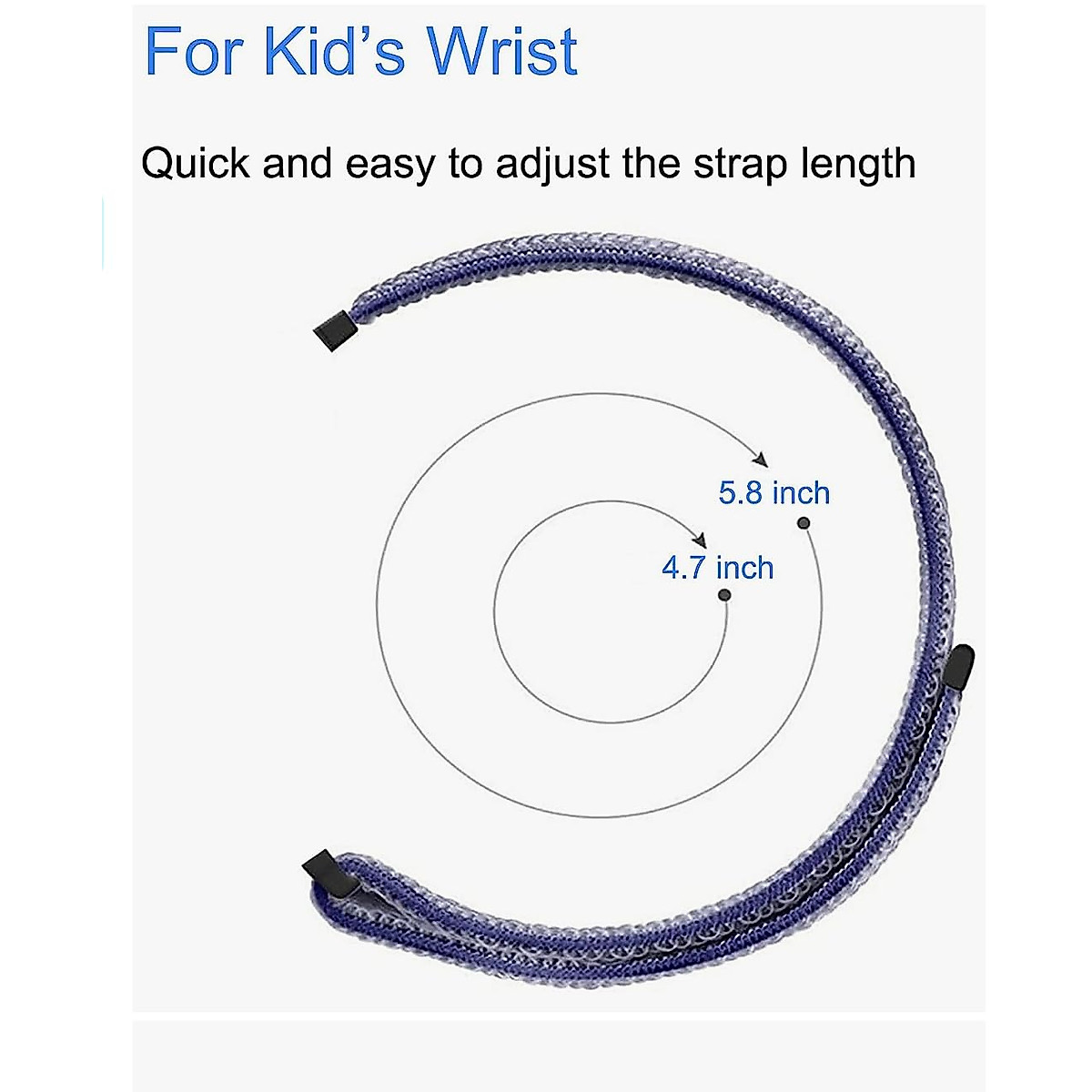 JMsmilestore Nylon Band Replacement 20mm for Gizmo Watch 3,2,1- Gabb Watch - Replacement Gabb Watch Bands for Boys and Girls (Light Green)