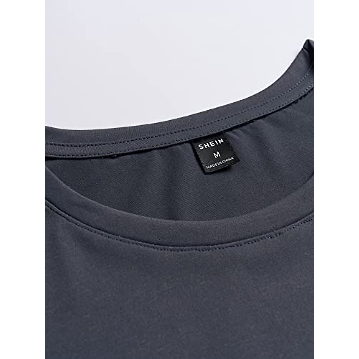 GORGLITTER Men's Novelty Casual Letter Graphic Crewneck T-Shirt Half Sleeve Oversized Tee Top Dark Grey Floral & Slogan Large