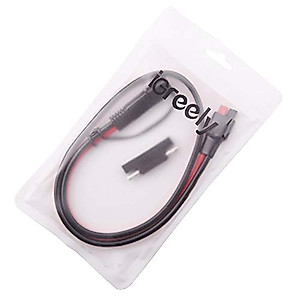 iGreely 10 AWG Solar Connector to SAE Extension Cable for Goal Zero Yeti, Suaoki, Renogy Portable Solar Generator Power Station 2Ft/60cm