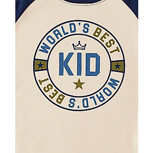 The Children's Place Boys' Long Sleeve Top and Pants Snug Fit 100% Cotton 2 Piece Pajama Set, Best Kid, 10