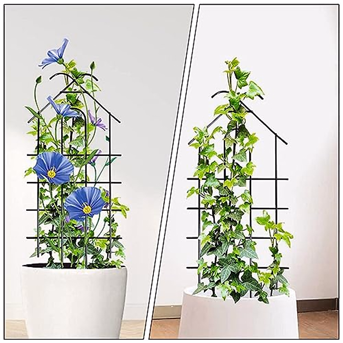 GANAZONO 2pcs Bracket Outdoor Lattice Trellis trellises for Climbing Plants Climbing Frame Vine Trellis Outdoor Accessories Raspberry Trellis Flower Stand Scaffolding Pergola