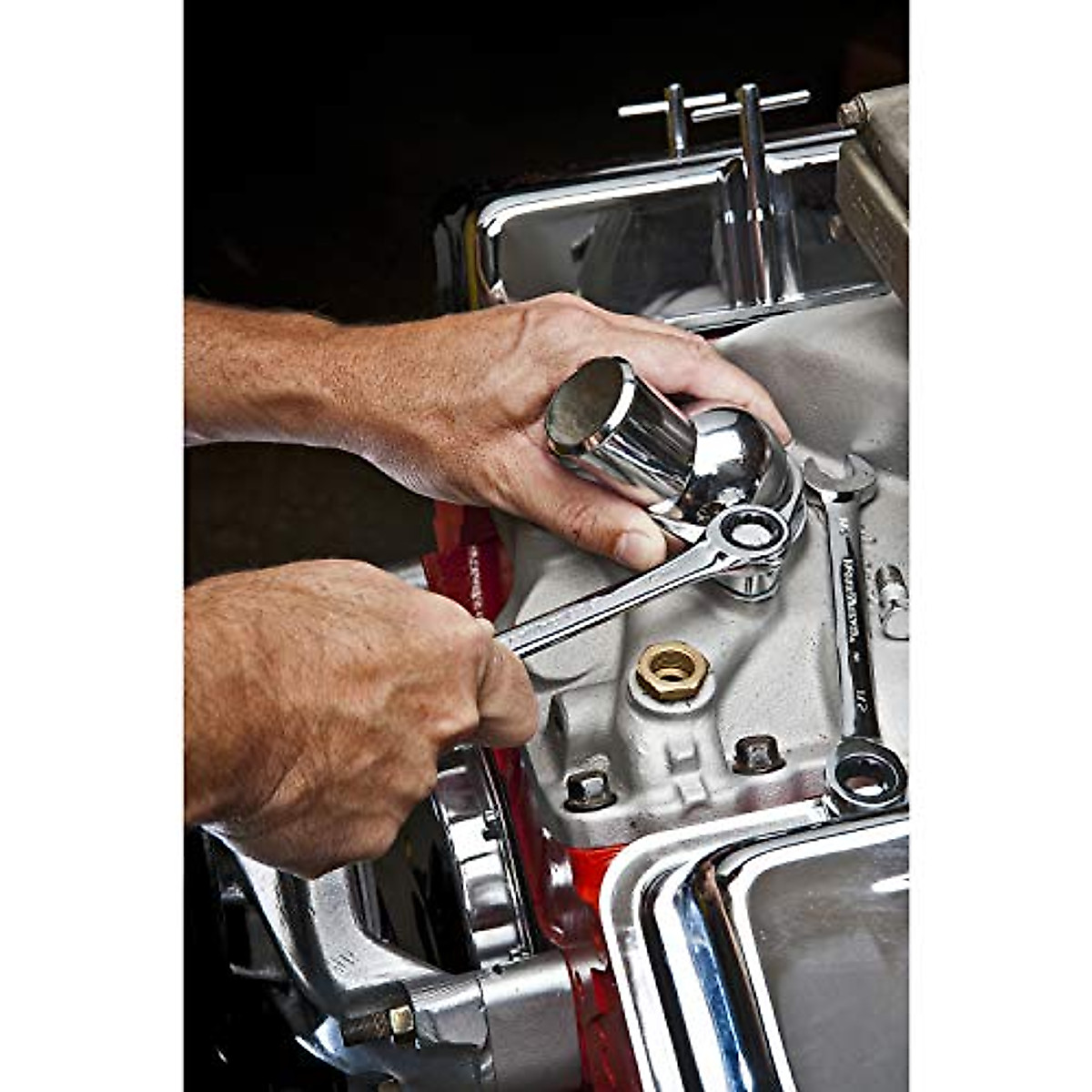 GEARWRENCH 12 Pt. Ratcheting Combination Wrench, 18mm - 9118D