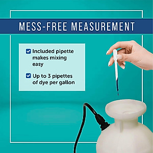 Blue Spray Indicator - Dye for Weed Spraying - Mark Where You've Sprayed with Blue Dye - Safe & Non-Permanent Dye with Pipette for Easy Mixing - 8oz