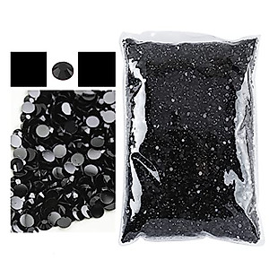 50000pcs Pink AB Crystal Glass Rhinestones for Crafts, Nail Art & DIY Decoration, 3mm Colorful Flatback Jelly Nail Rainbow Gems Set for Crafts, Tumblers, Jewelry Making