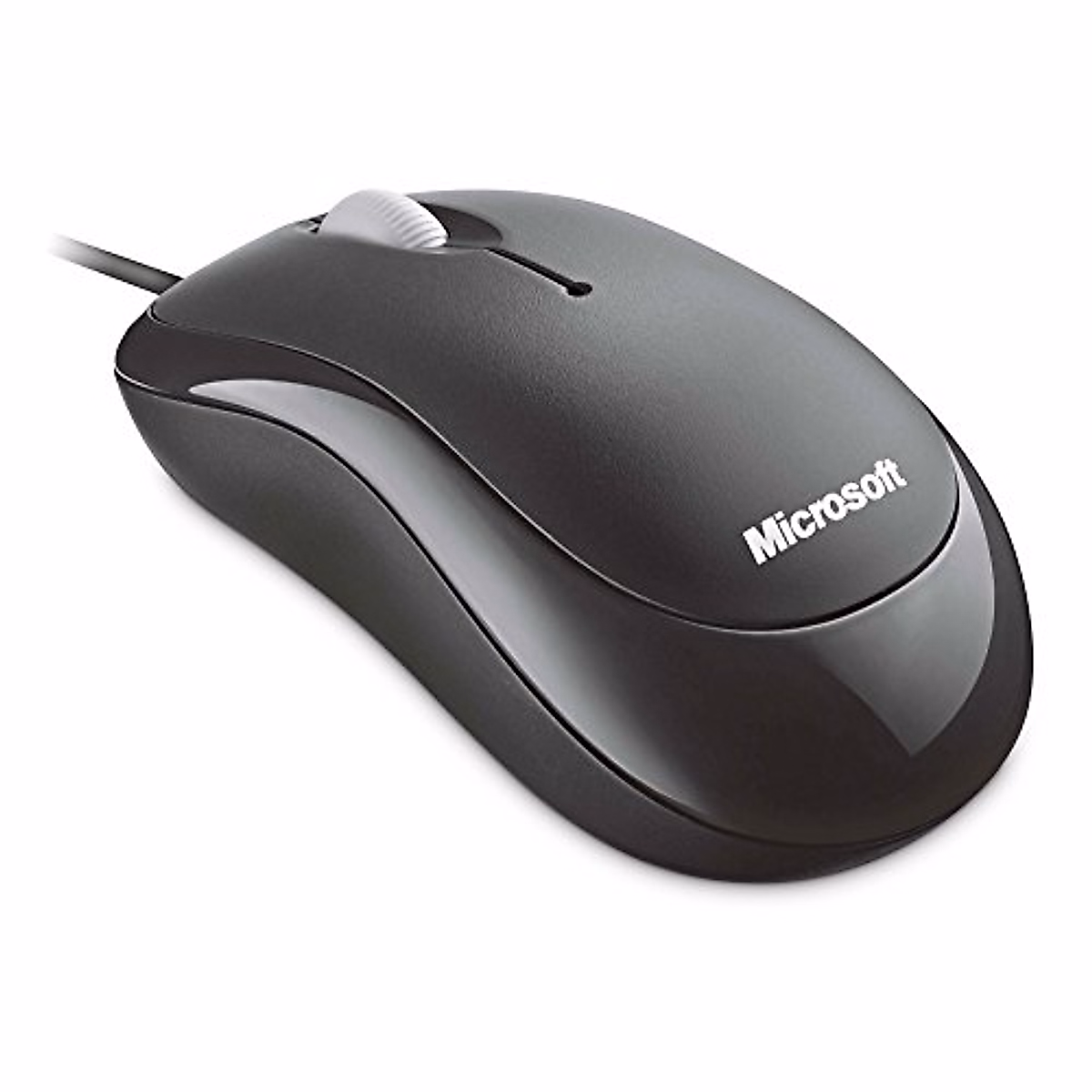 Microsoft Basic Optical Mouse for Business - Black. Comfortable, Wired, USB mouse for PC/Laptop/Desktop, with fast scroll wheel, works with Mac/Windows Computers