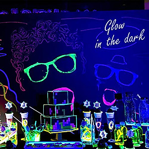 FAISHILAN 2 Pack 40W Black Lights LED Black Light Bar, IP65 Waterproof BlackLights Glow in The Dark Party for Blacklight Party Halloween Bedroom Body Paint Stage Light Fluorescent Poster