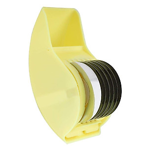 Maxmartt Stainless Steel Anti-rust Rolling Cutter Mincer Vegetable Kitchen Tool (yellow)