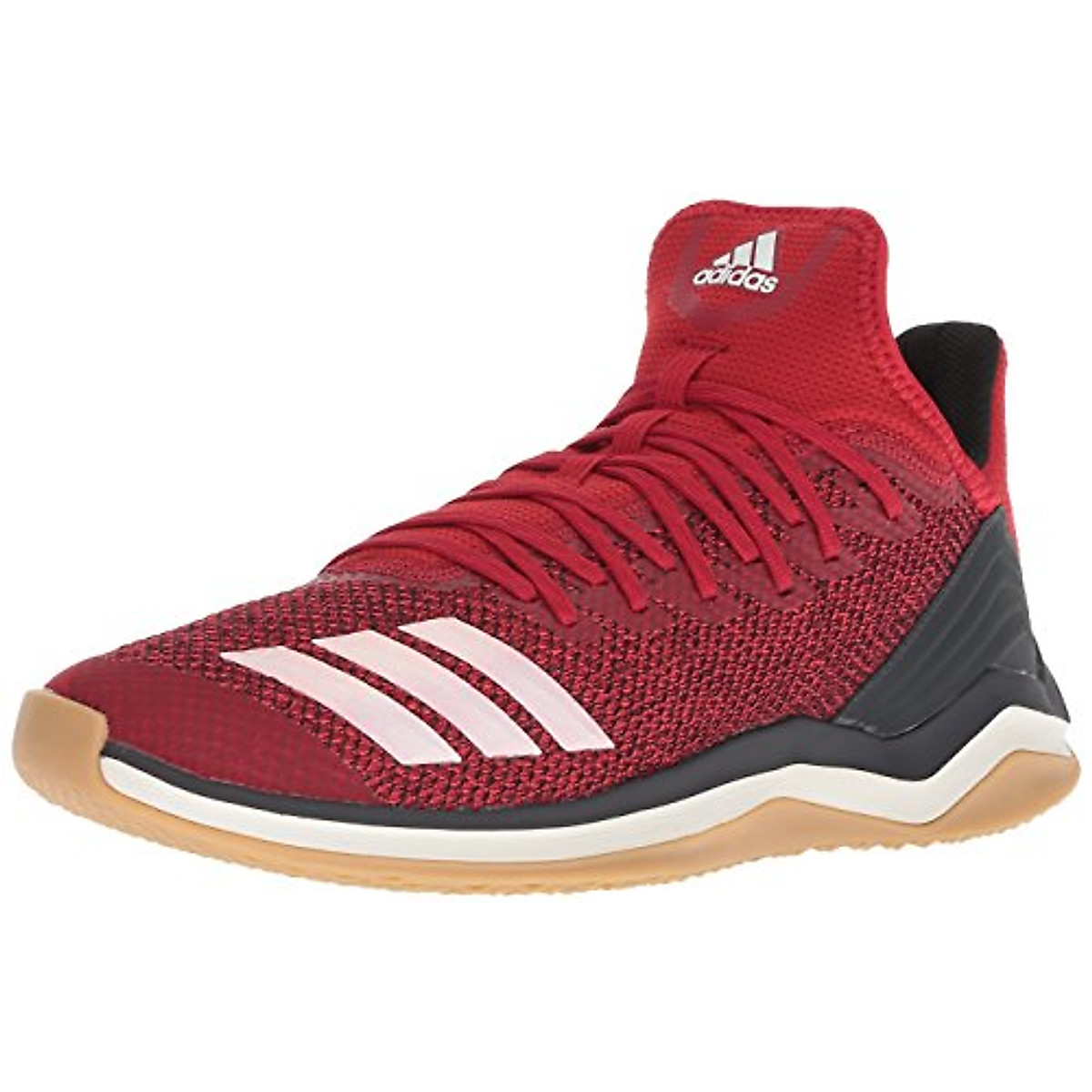 adidas Men's Icon 4 Baseball Shoe, Power red/Cloud White/Carbon, 12 M US