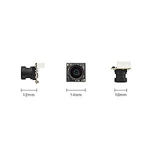 Caddx Ant Lite FPV Camera,1.8mm FPVCycle Edition 1200TVL Global WDR FOV 165° 1/3'' CMOS Sensor Analog Camera for FPV Racing RC Drone,Black 4:3