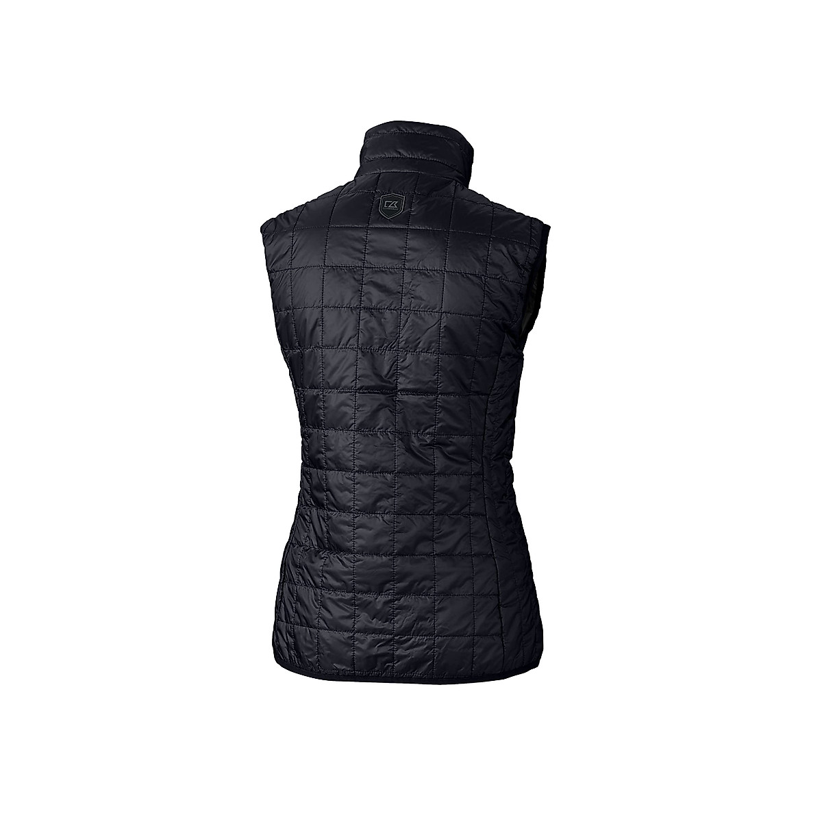 Cutter & Buck Rainier Primaloft Womens Eco Insulated Full Zip Puffer Vest, Dark Navy, X-Large