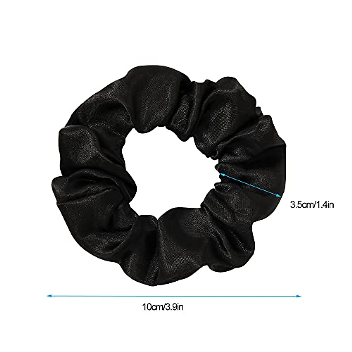 Scrunchies Hair Ties Satin Silk - Hair Bands Scrunchy for Thick Curl Hair No Crease Hair Accessories for Women Soft Hair Tie Ponytail Holder No Hurt Your Hair