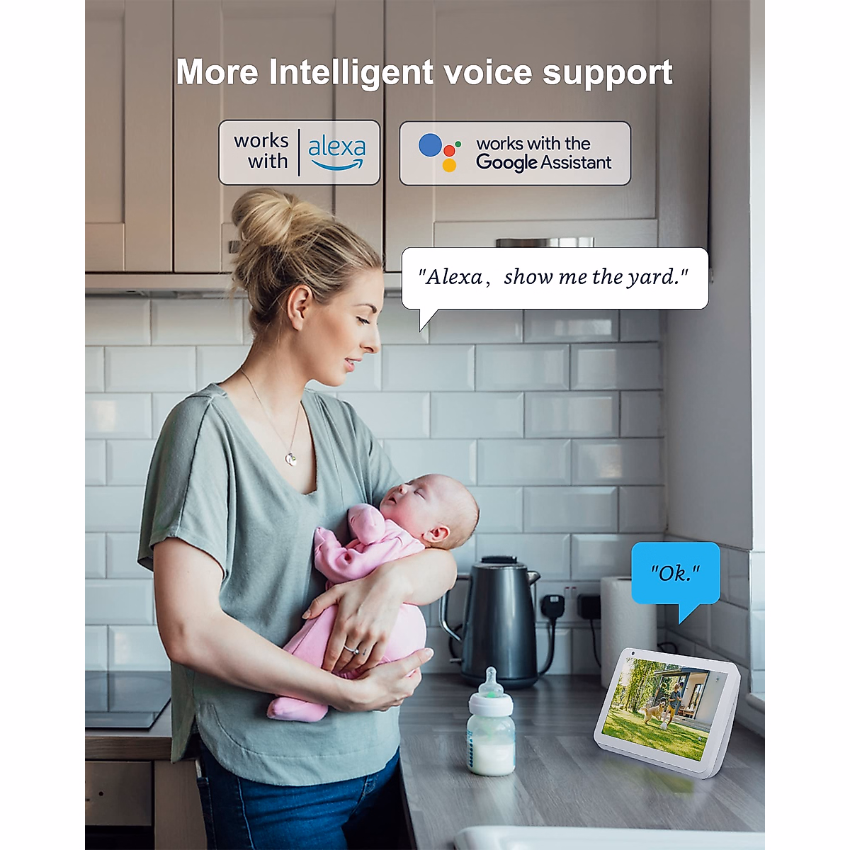 VENZ Outdoor Camera Wireless,1080P Battery Powered WiFi Cameras for Home Security,Magnetic Base,Siren Alarm, Night Vision,Motion Detection,2-Way TalkIP65 Waterproof,Cloud/SD Storage