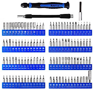 Kaisi 136 in 1 Electronics Repair Tool Kit Professional Precision Screwdriver Set Magnetic Drive Kit with Portable Bag
