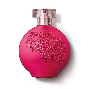 O BOTICARIO Floratta Secret Flowers Eau de Toilette, Long-Lasting Floral Rose Fragrance Perfume for Women, 2.5 Ounce