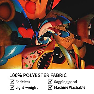 GIMCJOK Five Horror Nights Video At Game Freddy'S Tapestry For Dorm Room,Nature Tapestries Wall Hanging Wall Art Blanket Profession Hanging Blanket Wearable Blanket- Halloween Tapestry 60x40in