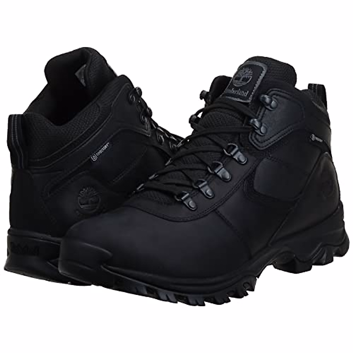 Timberland Men's Anti-Fatigue Hiking Waterproof Leather Mt. Maddsen Sneaker, Black, 11