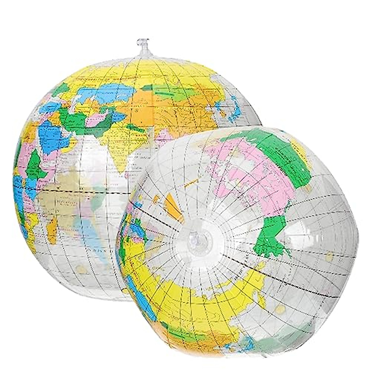 ibasenice 2pcs Inflatable Globe Bulk Summer Toys Outdoor Toy Kid Toy Globe Pool Toys Globe World Balls Blow up Globe Inflatable Water Balls Globe Beach Inflatable Balls Children Water Toys