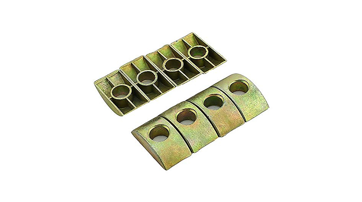 GSHLLO 20 PCS Metal Half Moon Nut Connectors