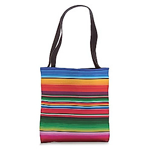 Mexican Serape Poncho Pattern Tote Bag