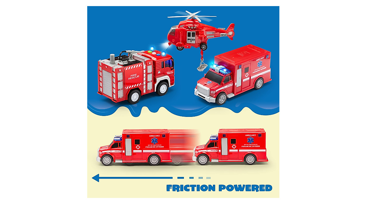 JOYIN Toddler Fire Truck Toys - Fun & Safe Play for Boys