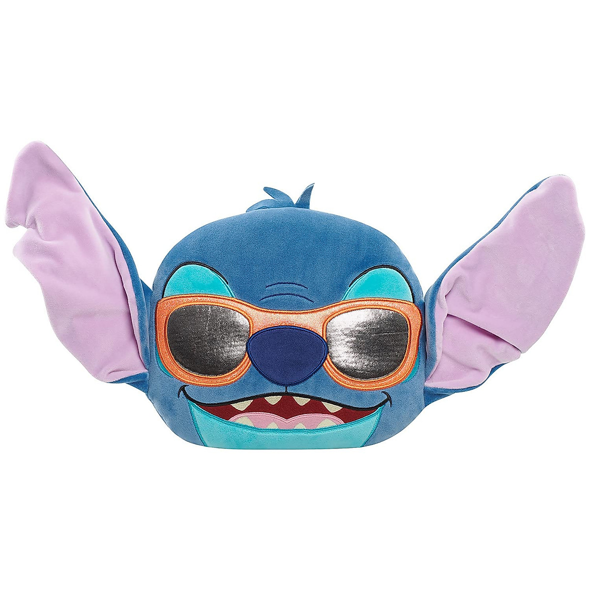 Disney Street Beach 13-Inch Character Head Plush Stitch, Blue, Lilo and Stitch