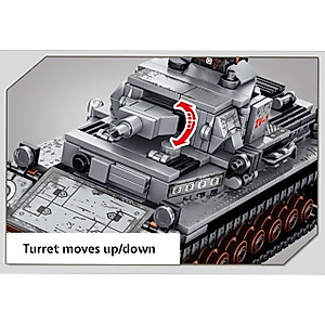 General Jim's German Panzer IV Military Iron Empire WW2 Tank Building Blocks Bricks Set