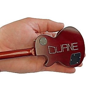 Duane Allman Gibson Les Paul Tobacco Burst "DUANE" Back Mini Guitar Model