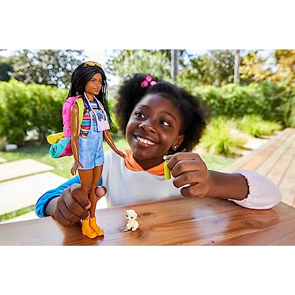 Barbie It Takes Two Doll & Accessories, Brooklyn Camping Playset with Doll, Pet Puppy & 10+ Accessories Including Sleeping Bag