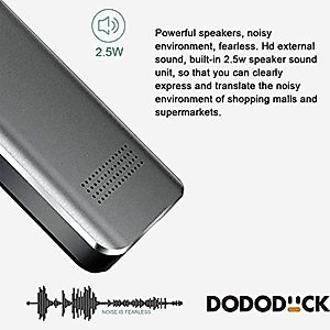 DoDoDuck 1 Language Translator Device, New 2023 Version. Best Offline 2 Way Translation in 1o Languages, 109 Online, Works with No Connectivity, Watch Video from OS-Reviews