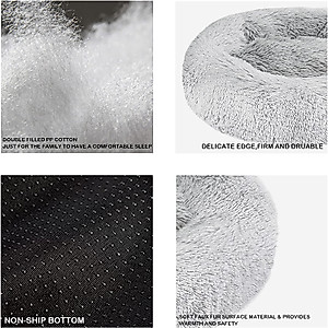 Generic Small Dog Bed, Faux Fur and Polyester, 28"x28", Machine Washable